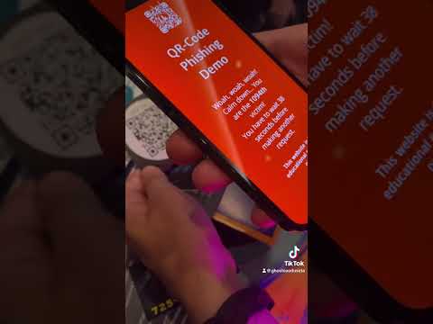 QR Code Mobile Phishing Example