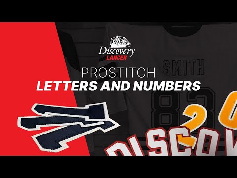 ProStitch Letters & Numbers | Discovery Lancer