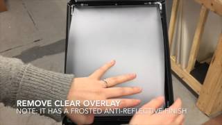 11"x17" Snap Open Quick Change Sign Frames. Black Aluminum.