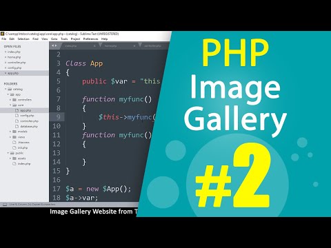 Learn PHP Image gallery website from HTML template Tutorial Part02 | MVC OOP | Quick programming ...