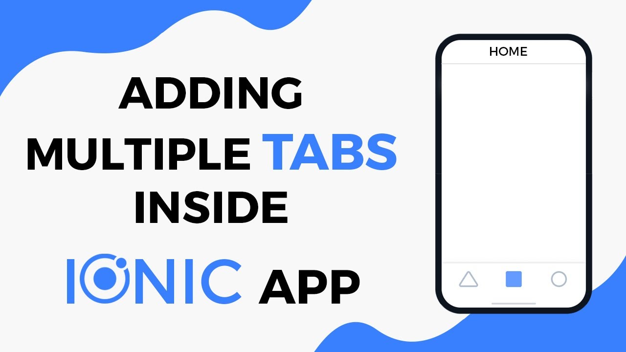 Adding Multiple Tabs Inside Ionic 4