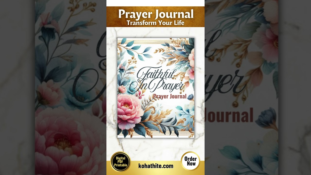 Faithful In Prayer Prayer Journal PDF Printable Digital Instant  Download  #motivation #morning #God