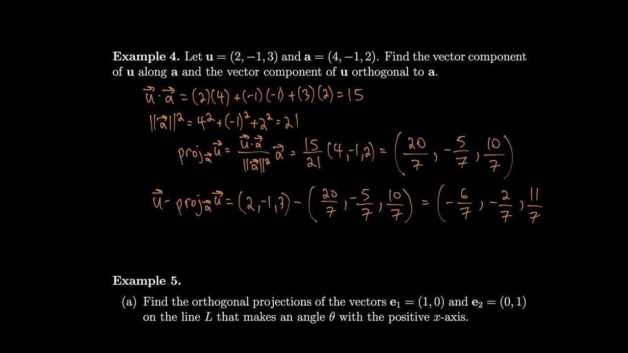 Linear Algebra 3.3 Orthogonality