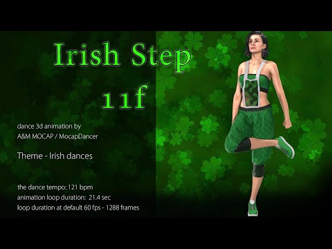 A&M - Irish Step 11f (121bpm) - dance animation - iClone/Motion ...