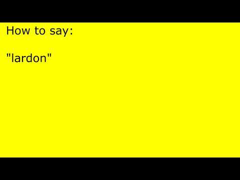 How to pronounce lardon