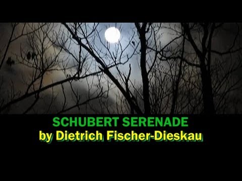 Schubert Serenade - Fischer-Dieskau, with lyrics & English translation subtitles