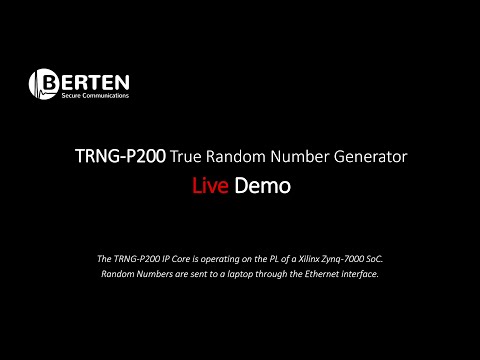 TRNG-P200 True Random Number Generator - Live Demo