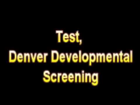 What Is The Definition Of Test, Denver Developmental Screening