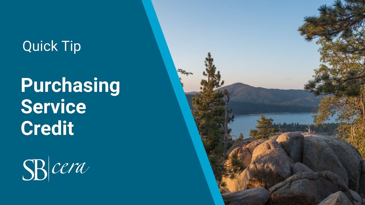 Quick Tip: Purchasing Service Credit