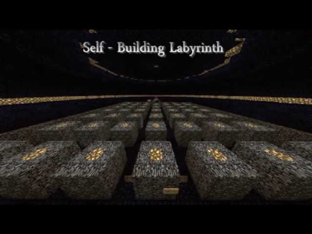 Self-Building Labyrinth Minecraft Map