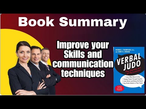 How to learn to communicate - Verbal Judo summary in English- Audiobook for how to communicate
