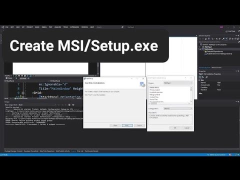 MSI Installer from a C# Project in Visual Studio 2022