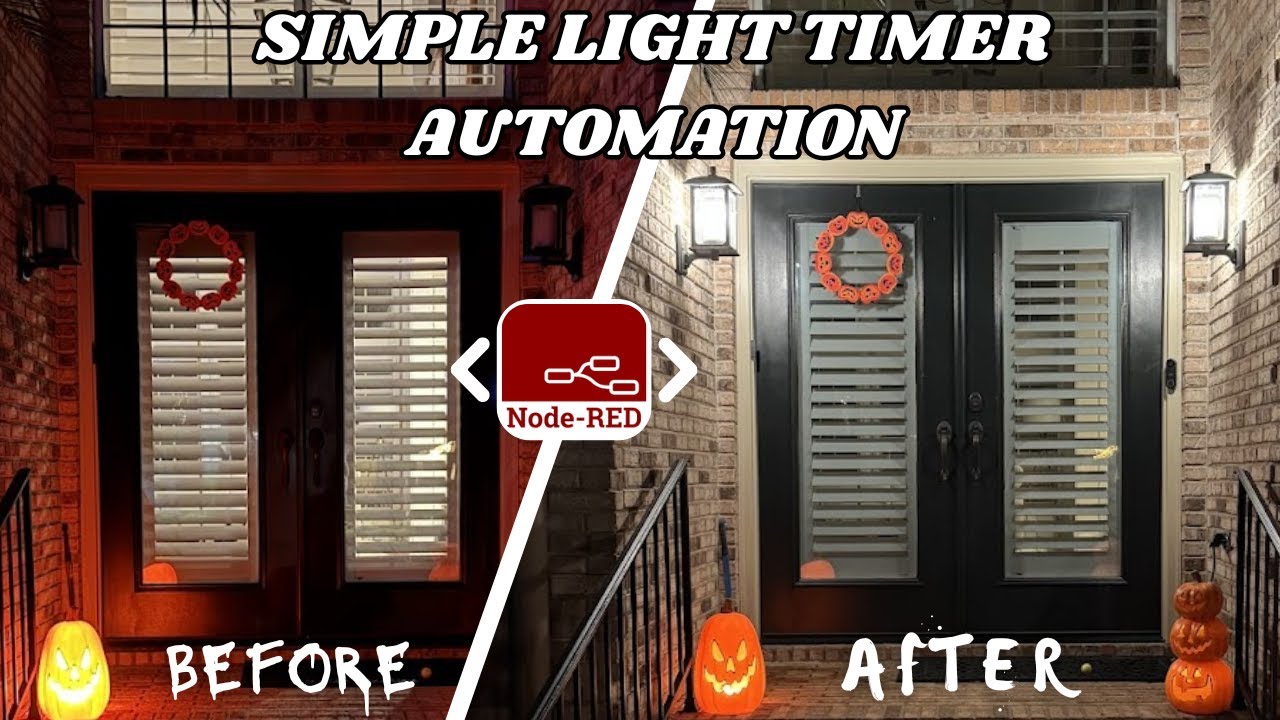 Simple Light Timer Automation (Node-RED Introduction)