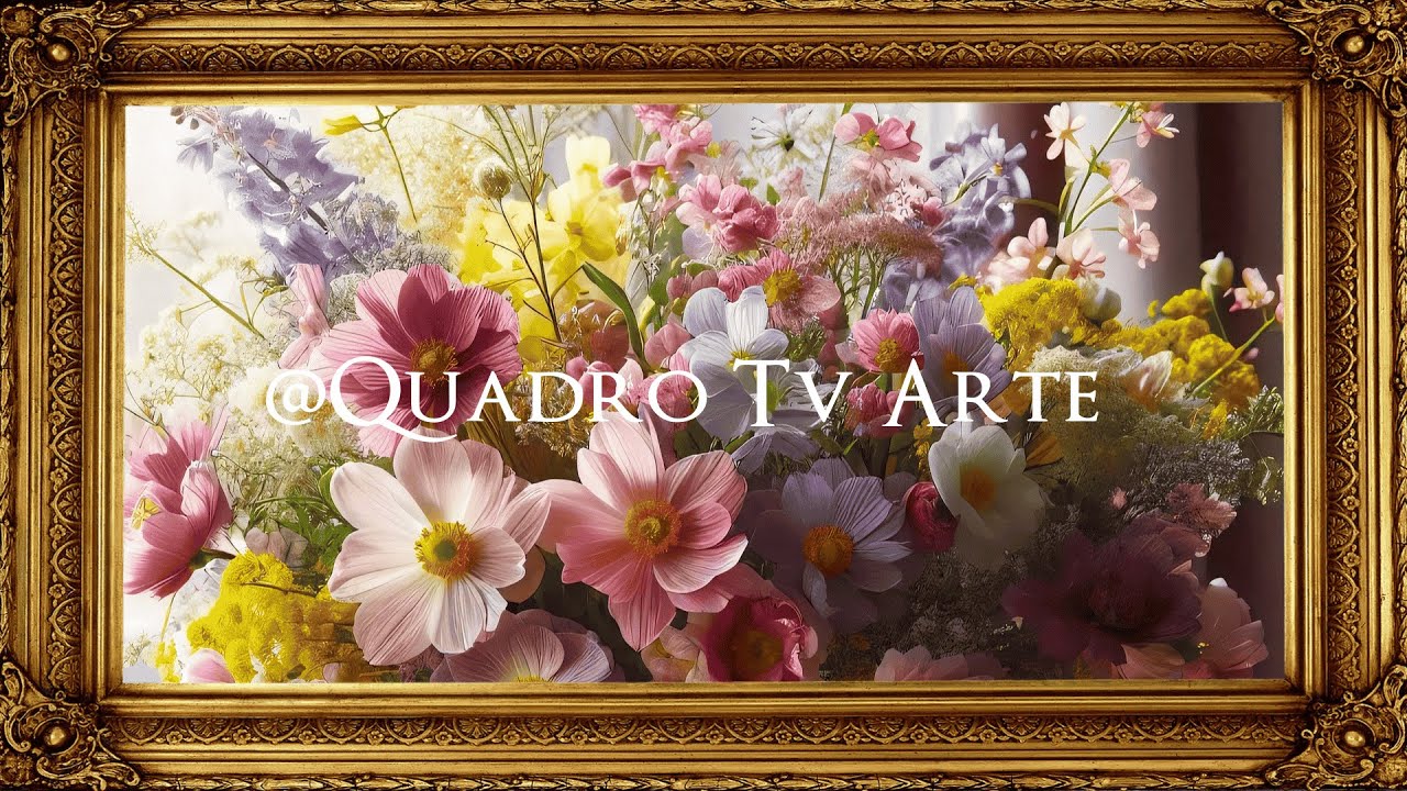 Quadro para TV - Flores do Campo