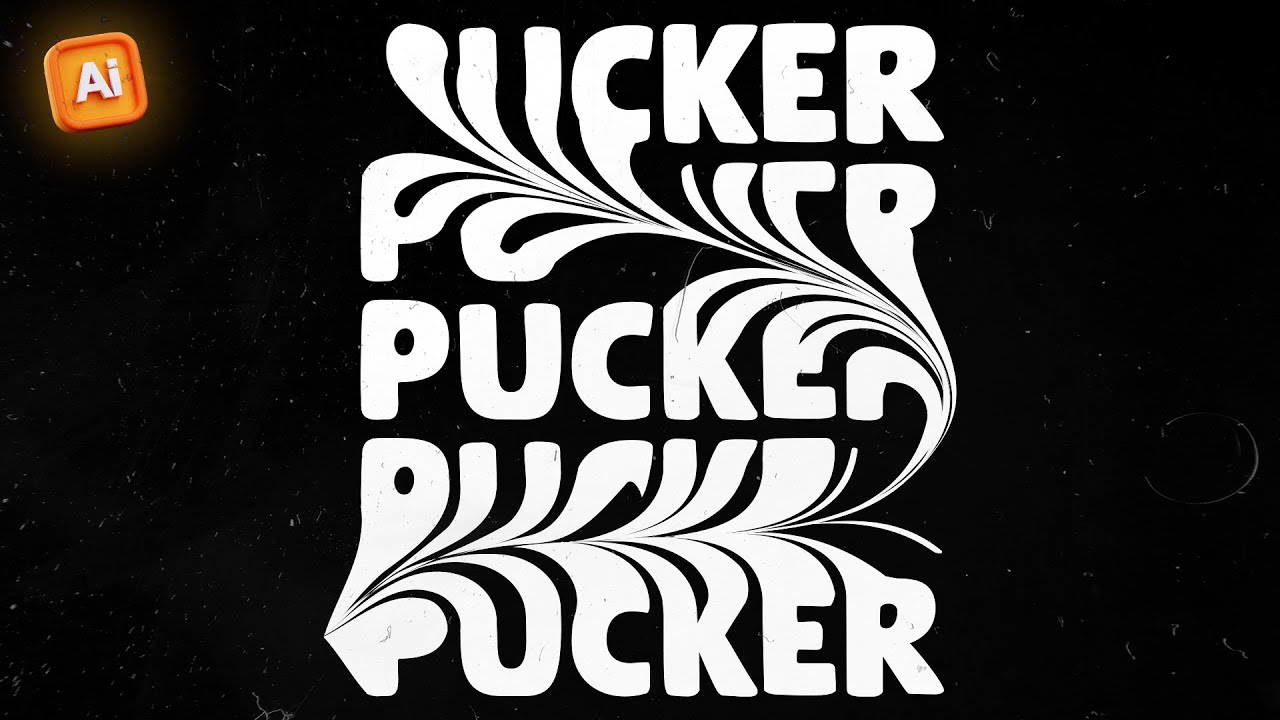 Text Effect in Adobe Illustrator / 1 minute tutorial