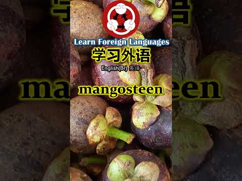 1604 Fruits 水果 How to pronounce Mangosteen 山竹 in Br English #shorts