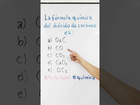 Fórmula química del dióxido de carbono. #química #shorts #formulaquimica