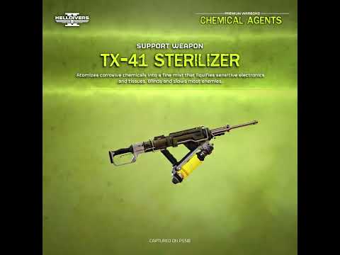 Helldivers 2 Weapon Showcase - TX-41 Sterilizer