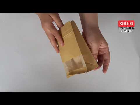 VIDEO 61 FLATBOTTOM ECOPACK WINDOW 250WZ KPACK KEMASAN KOPI 100 GR PLASTIK KLIP