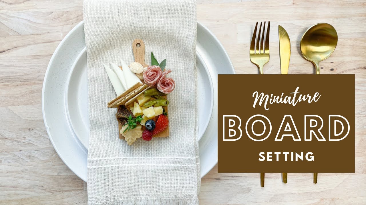 Charcuterie Cheese Board for One | Miniature Entertaining Edition