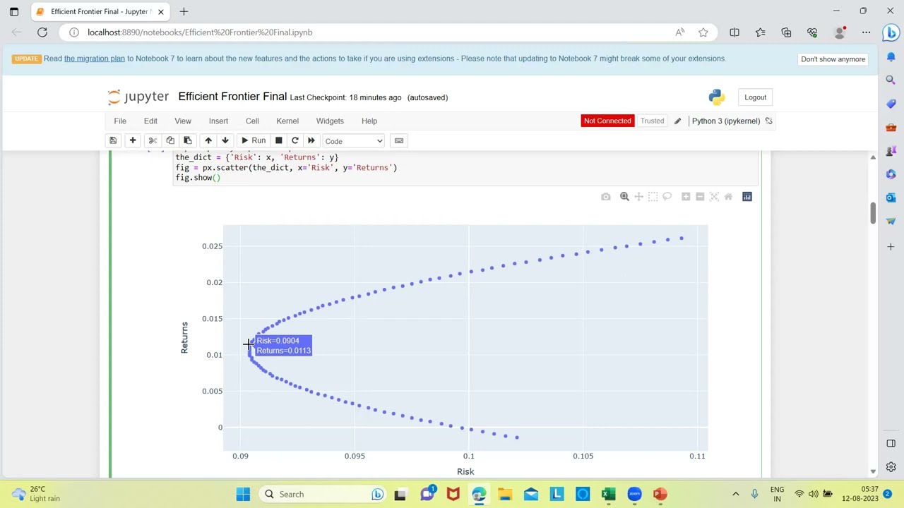 Efficient Frontier Python