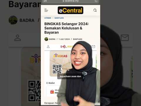 Cara Mohon BINGKAS Selangor 2024 #selangor #bantuankerajaan