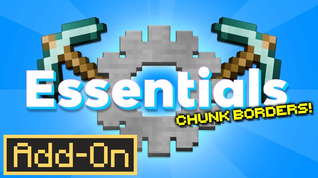 CHUNK BORDERS & SILK-TOUCH SPAWNERS ADDON for Minecraft Bedrock Survival (Essentials Update)