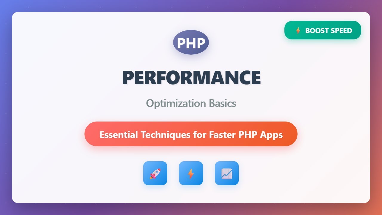 🚀 PHP Performance Optimization: Beginner's Guide to Faster Websites