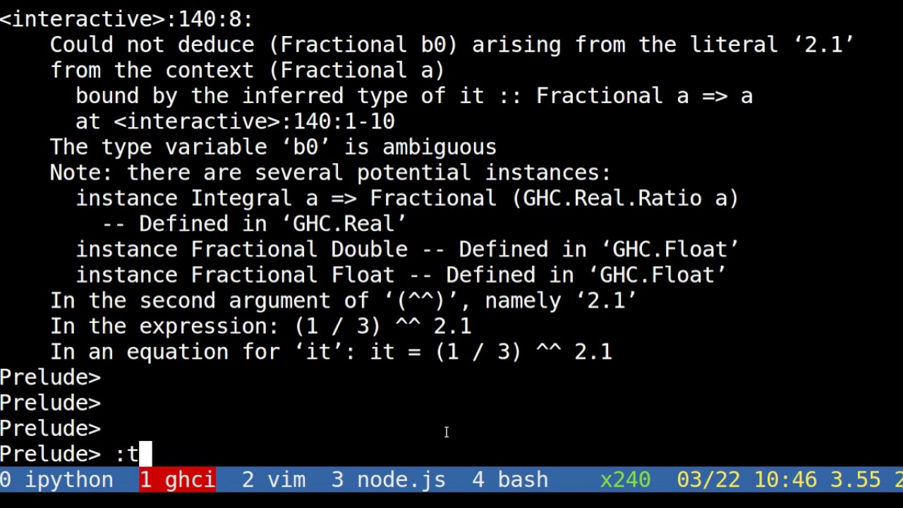 power calculation in python haskell javascript  2 ** 3 = 8