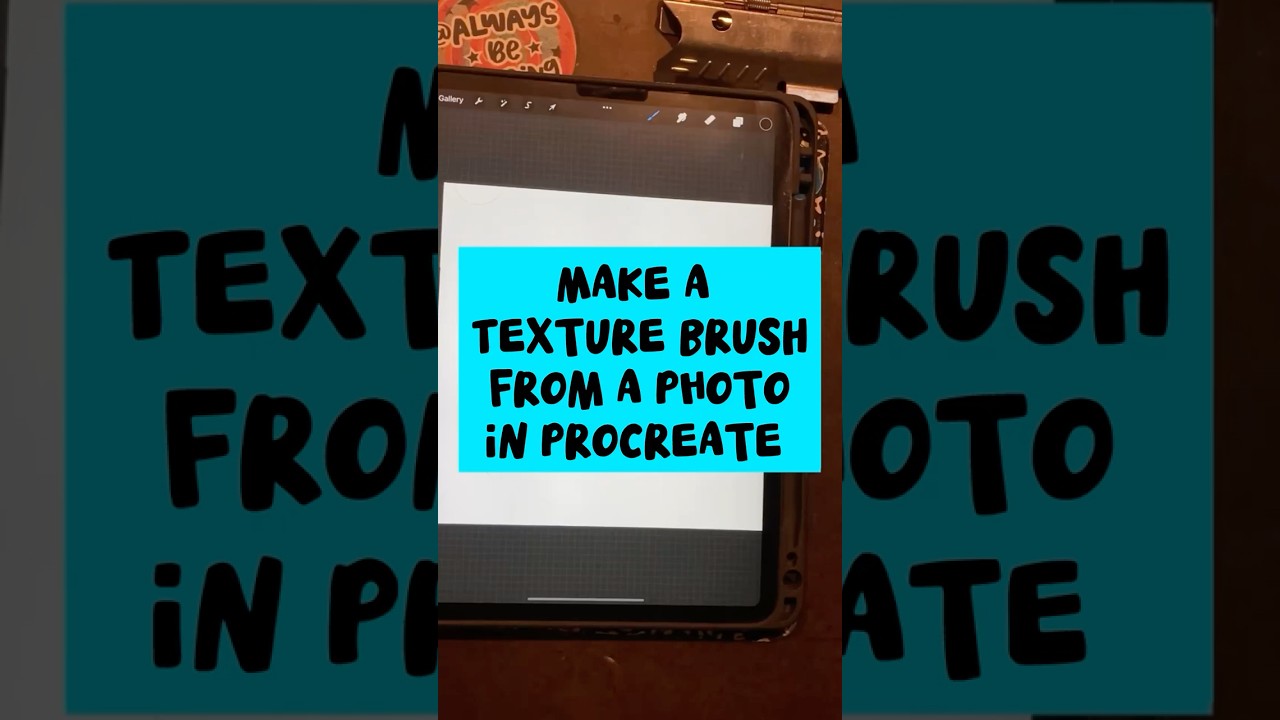 Procreate Texture Brush Tutorial #procreatetips #procreatetutorial #procreatebrush #procreatebrushes
