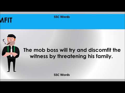 Discomfit # Improve English # Meaning and 5 sentences # GRE CAT GMAT word # SSC Words