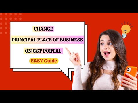 How to change Principal place of Business in GST #gst #gstcompliance #gstnews #gstupdates #gstr3b