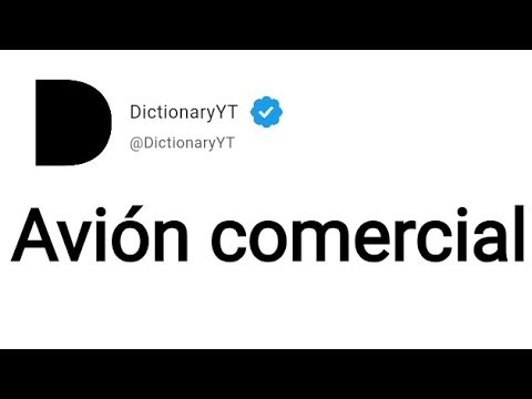 Avión comercial Meaning in English