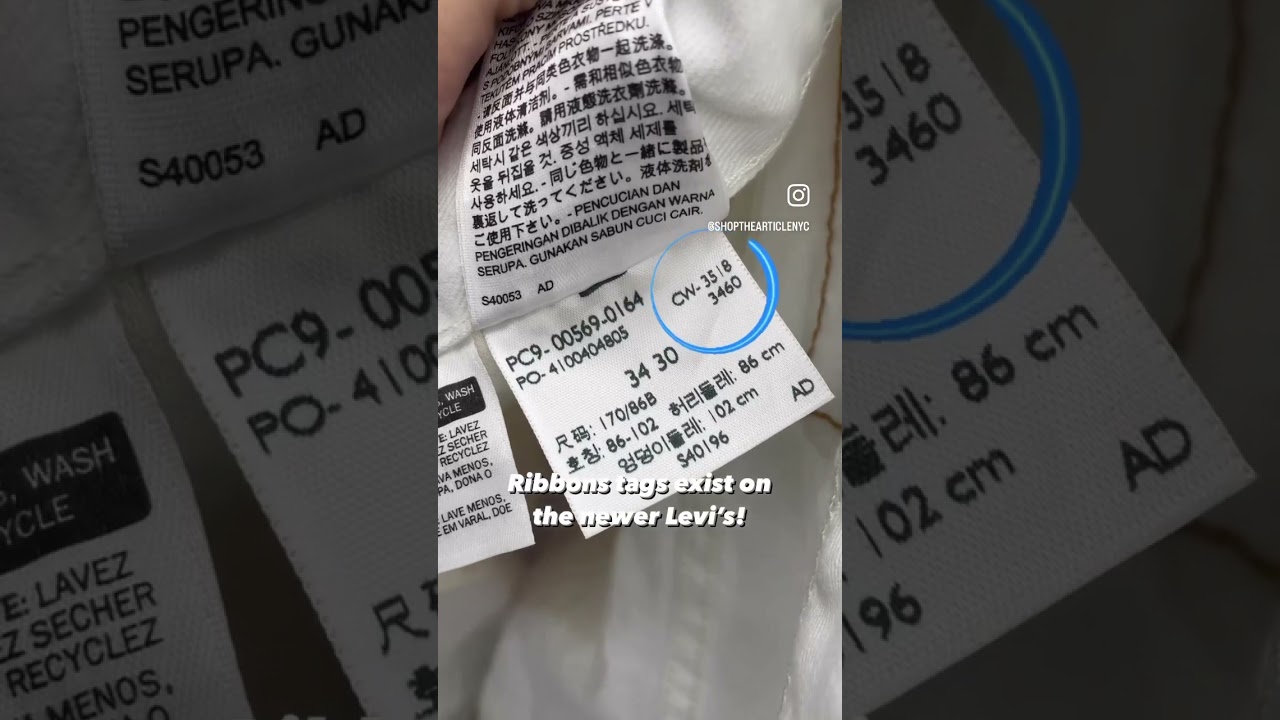How to know the date your Levi’s were made - Modern Cuts #thriftedfinds #thrifttips #levisjeans