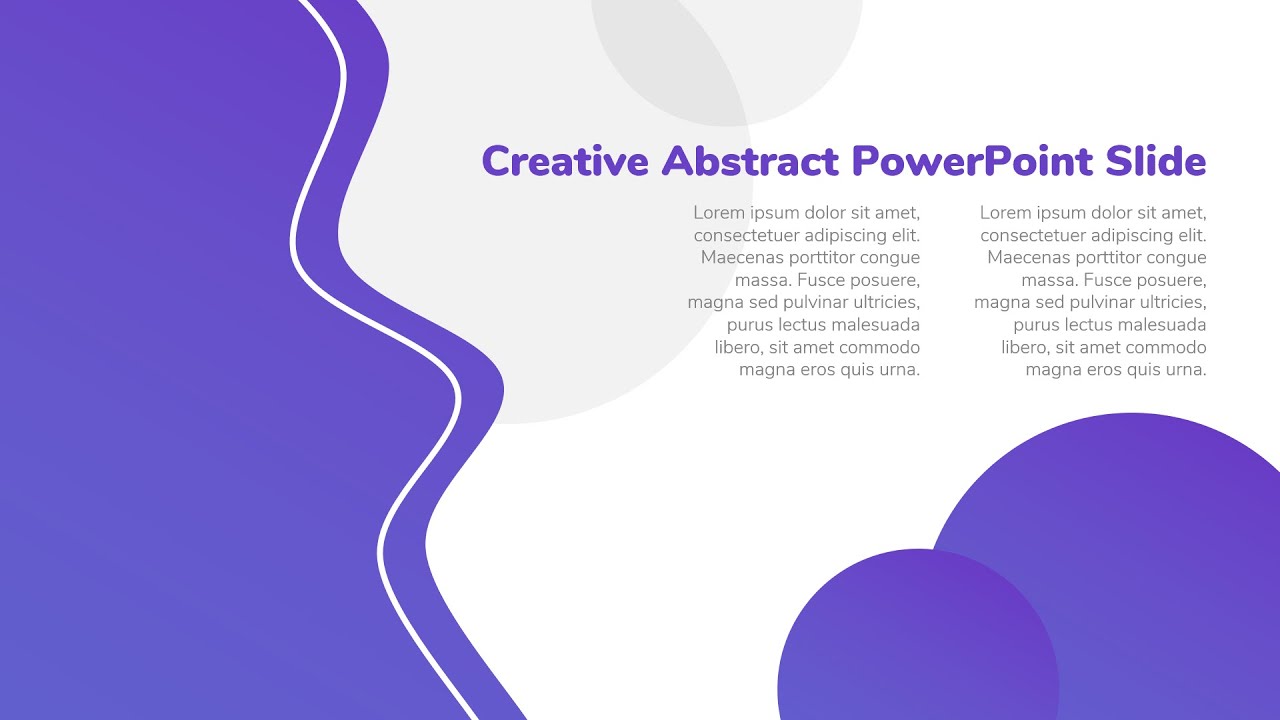 Creative Abstract Slide - Slide Design Tutorial in PowerPoint