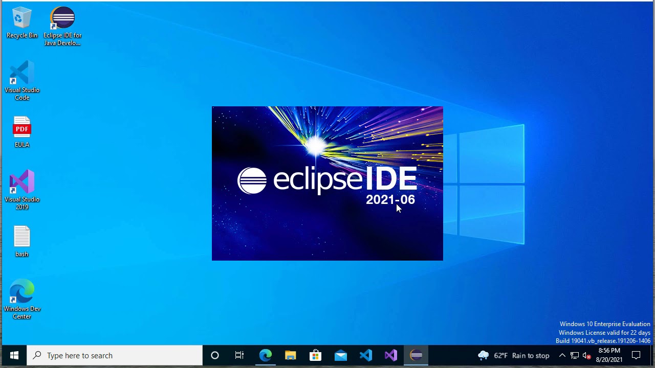 Installing Eclipse and Creating a Java Project (Fall 2021)