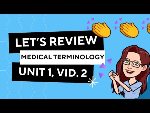 Medical Terminology Word Parts | Unit 1, Vid. 2: Exploring Prefixes, Roots, and Suffixes