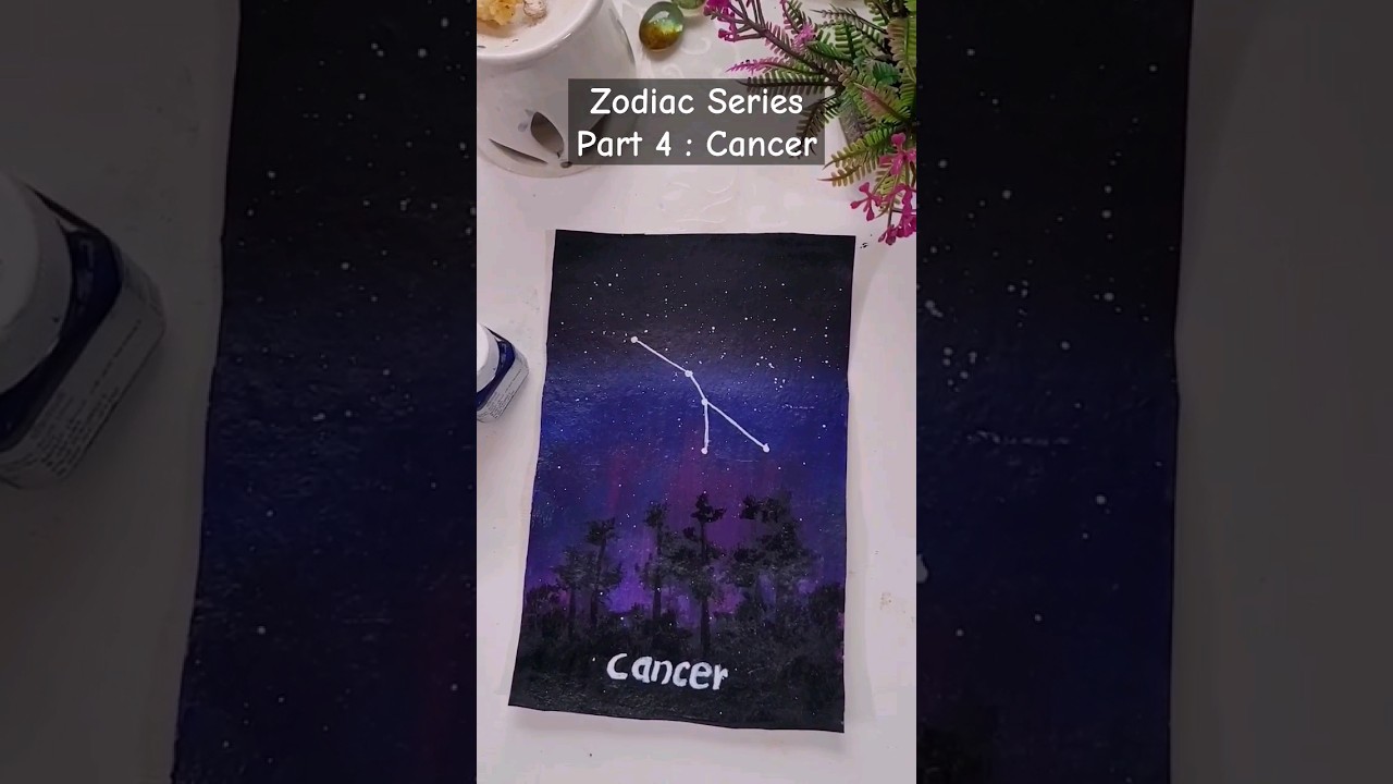 constellation painting #acryliconpaper #nightsky #starrynight