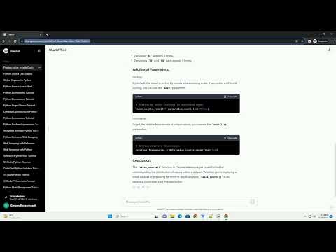 what does value counts do in python