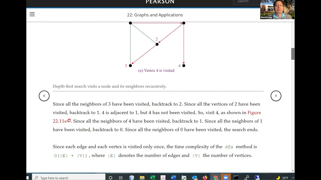 Daniel Liang Python Video Sections 22.6-7 Graph Traversal and Depth-First Search