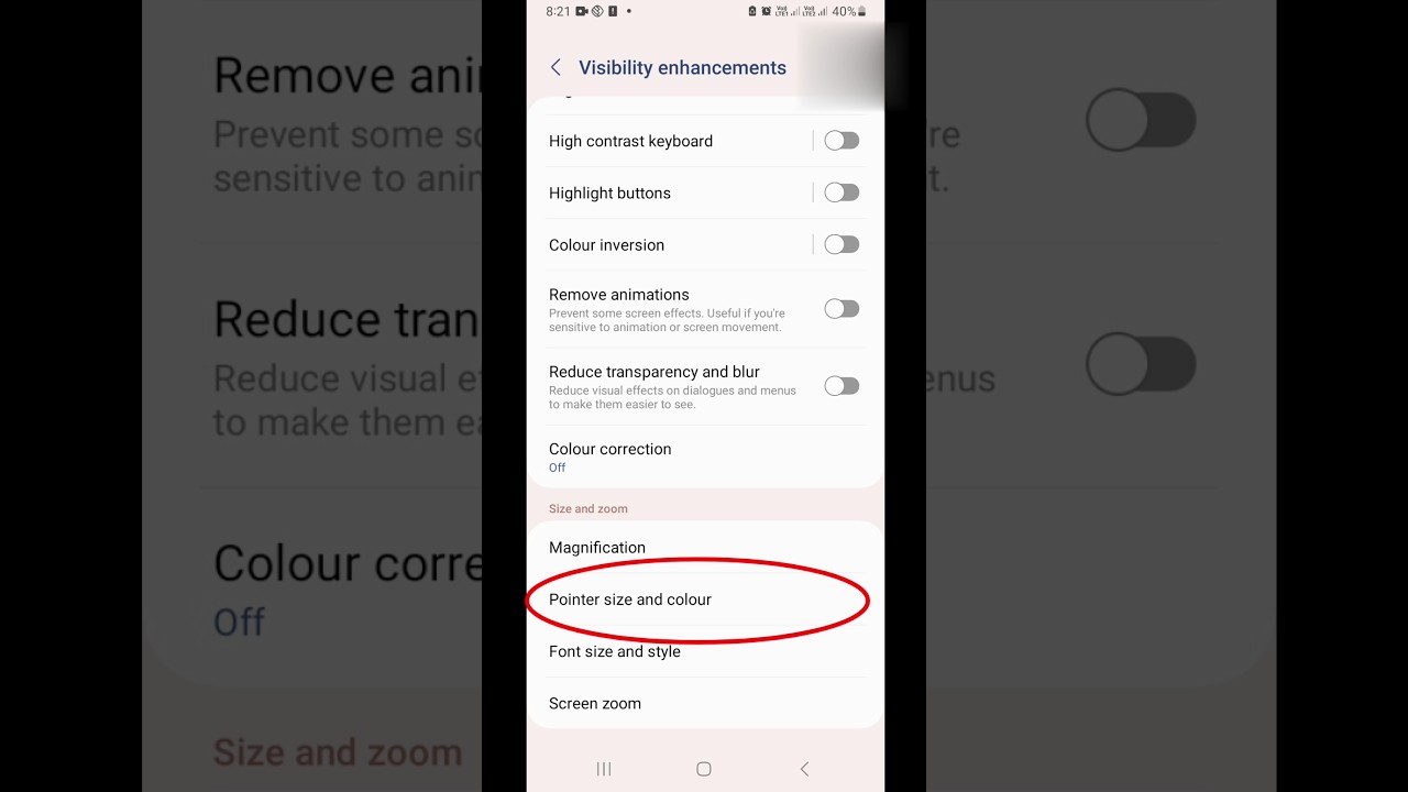 pointer speed || How to change pointer speed in sumsung mobile || #shorts