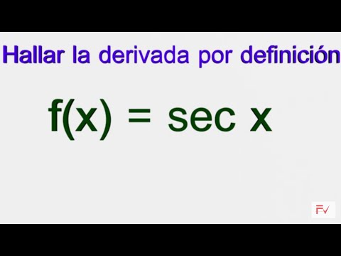 Definición de derivada 16- función sec x