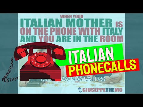 When YOUR ITALIAN MOTHER is on the phone with ITALY and you are in the Room!