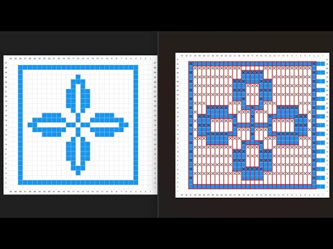 How to convert pixel image into mosaic crochet chart