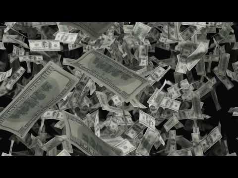 5 Hour - falling dollars Abstract Background- live wallpaper windows 11 - Motion 4k Screensaver