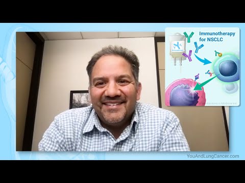 What immunotherapy treatments are used for non-small cell lung cancer (NSCLC)?