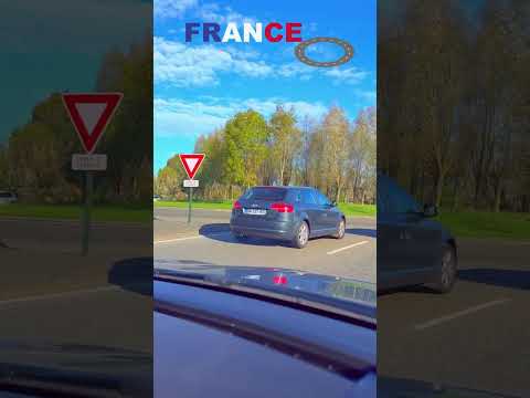 Driving in France is an experience, with so many roundabouts to navigate! 🚗 #France #drivinginFrance
