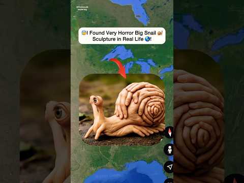 I Found Very Strange Big Snail 🐌 on google earth and google maps 🌎! #shorts #findwouldexploring