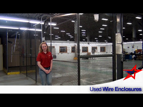 Used Wire Security Cages, Steel Mesh Panels for multiple uses