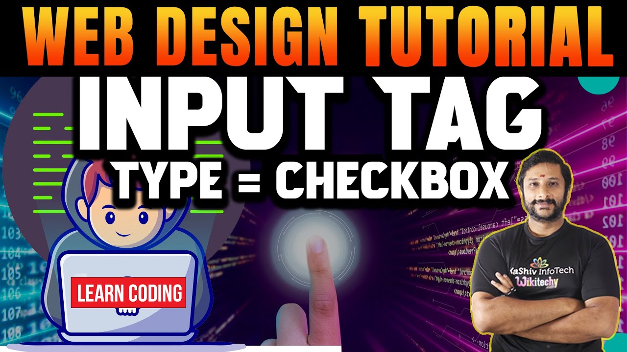 What is input tag type = checkbox | HTML Tutorials | Web Design Tutorial For Beginners #webdesign
